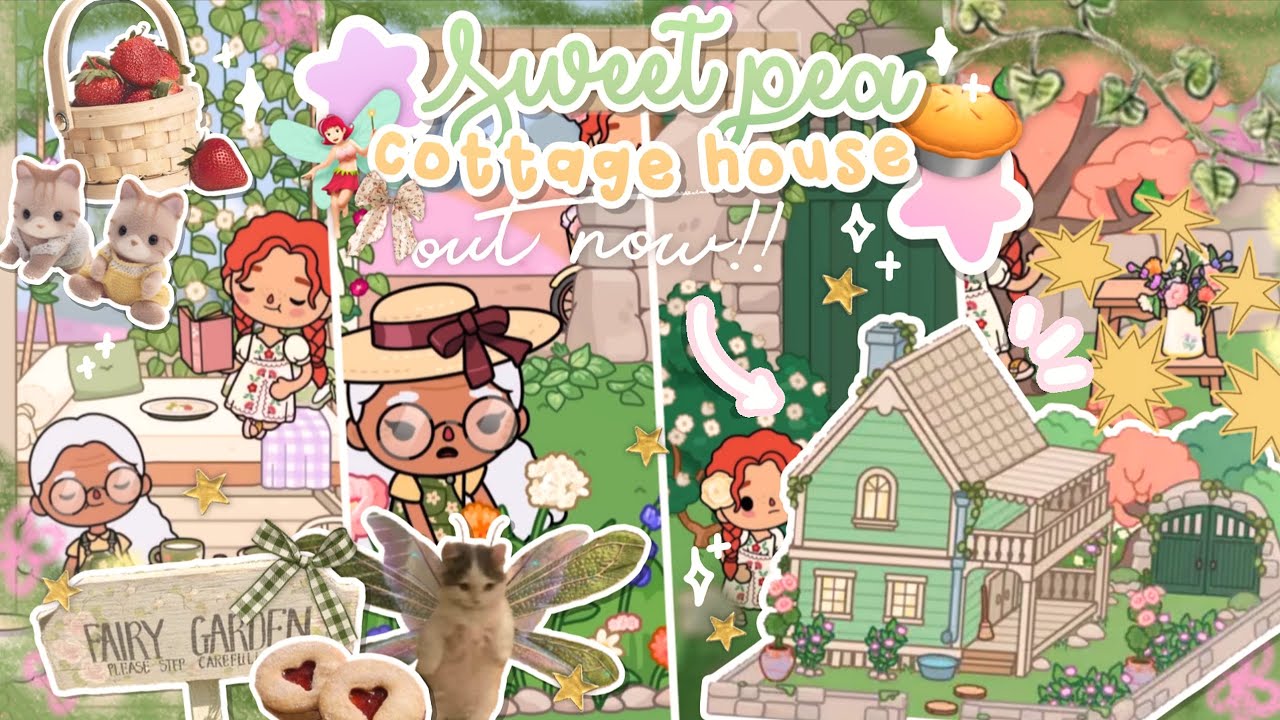 NEW SWEET PEA COTTAGE HOUSE OUT NOW!! New home designer update 🫧🪷🧚🏻‍♀️ ...
