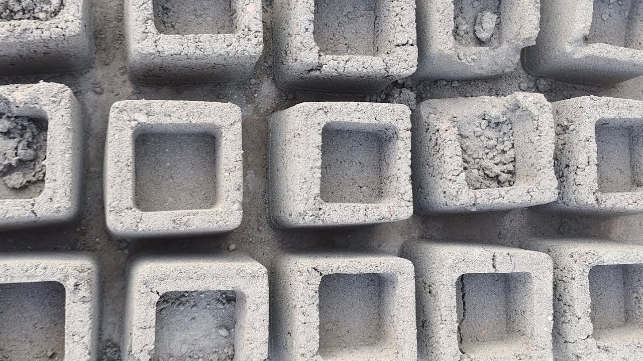 yummy and extra gritty centre holed blocks crumbling in water 💦💦 - YouTube