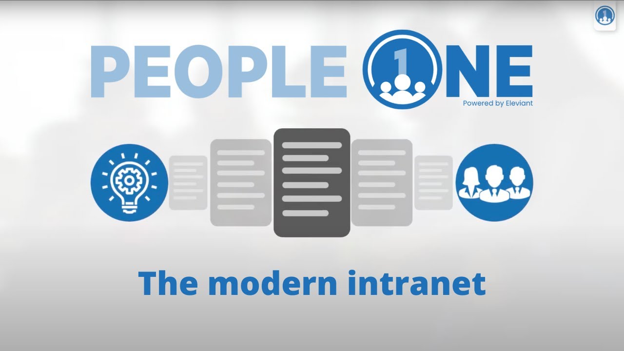 PeopleOne - The modern intranet | Eleviant - YouTube