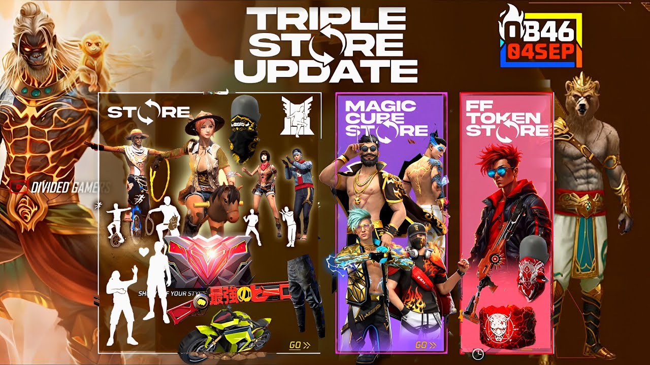 Triple Store Update Free Rewards🤯 | Free Fire New Event | Ff New Event Today | Upcoming new ...