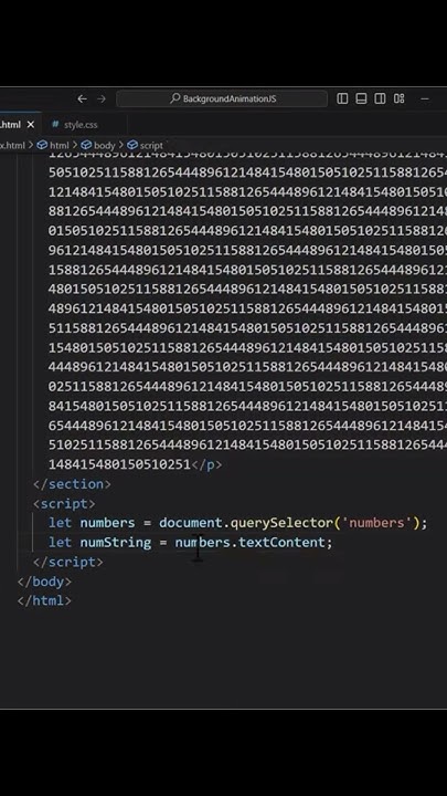 CSS & Javascript Background Animation Effect || #codeing #vscode - YouTube