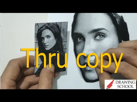 HAW TO DRAW Jennifer Connelly - fast drawing - YouTube