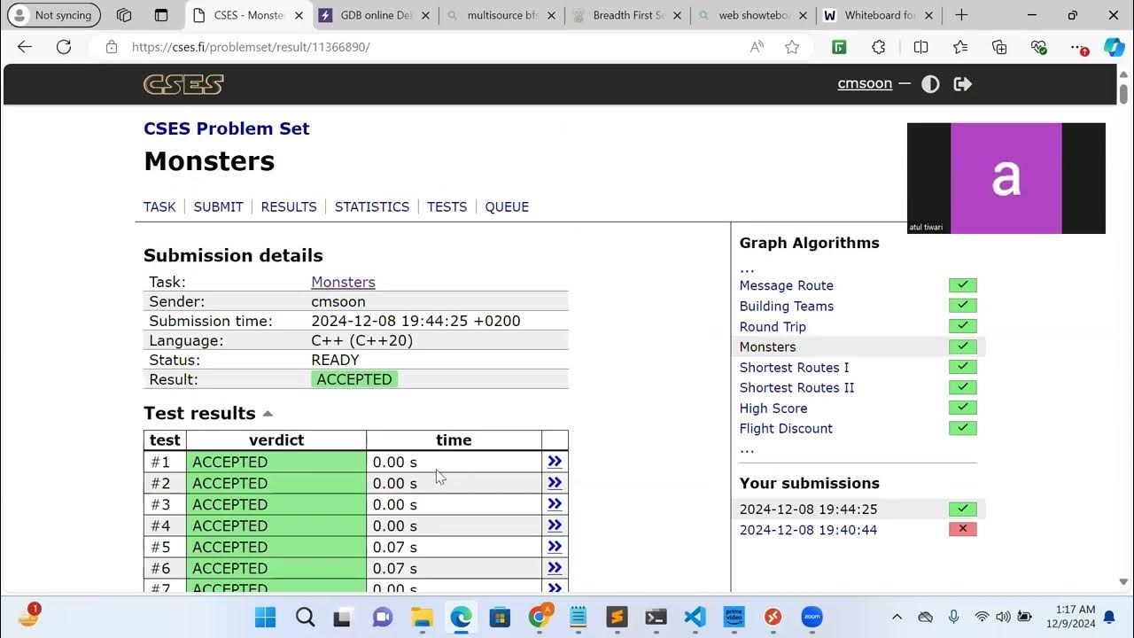 CSES | GRAPH | MONSTERS | Multi-Source BFS | Super node concept - YouTube