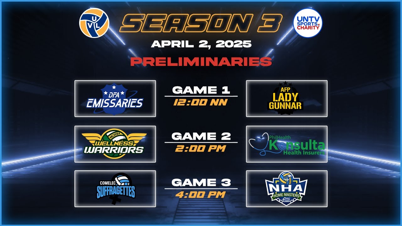 LIVE FULL GAMES: UNTV Volleyball League Season 3 Prelims at Paco Arena ...