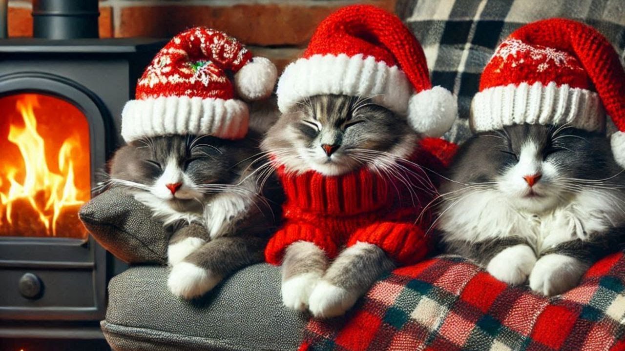 Calming Christmas Music for Cats 🐈 😻 Relax Your Cat! Music to Help Your ...