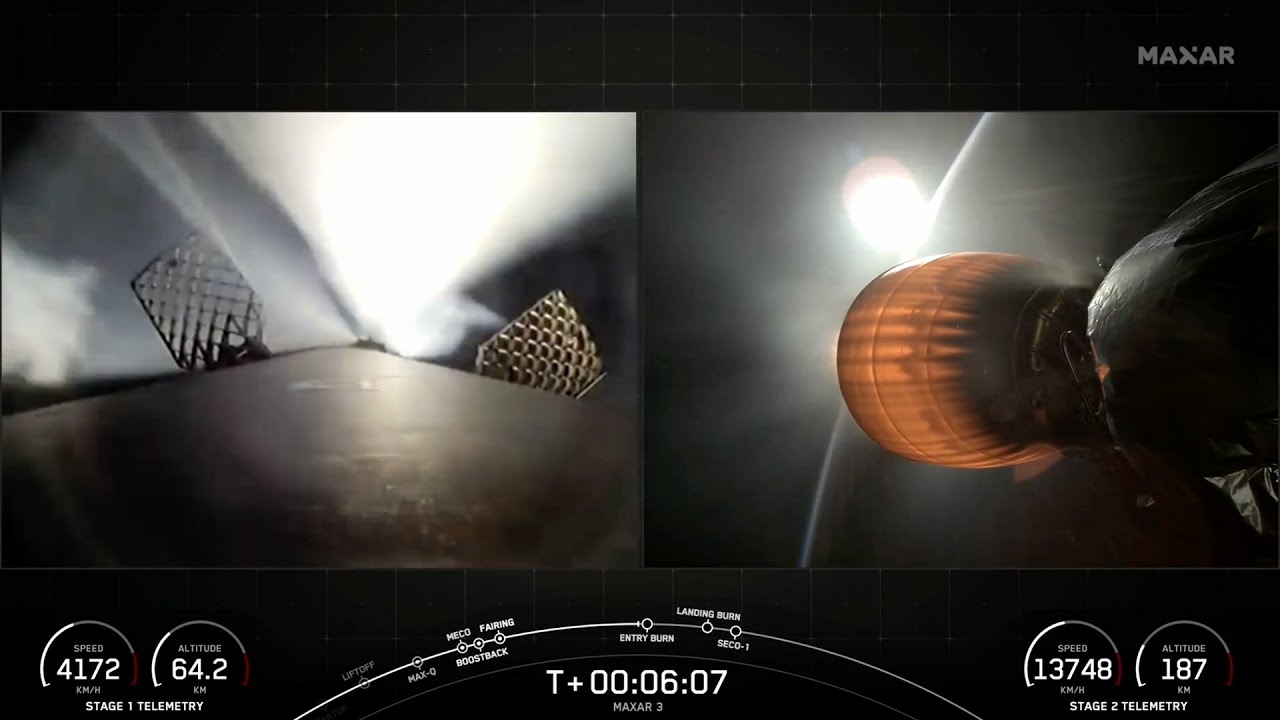 Blastoff! SpaceX launches Maxar Earth-observing satellites, nails ...