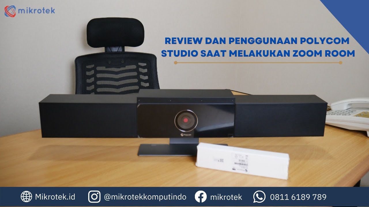 REVIEW DAN PENGGUNAAN POLYCOM STUDIO SAAT MELAKUKAN ZOOM ROOM - YouTube