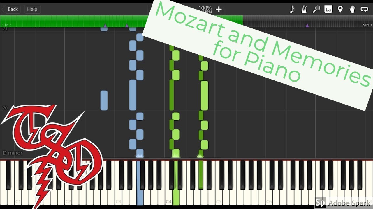Mozart and Memories by TSO - for Piano - YouTube