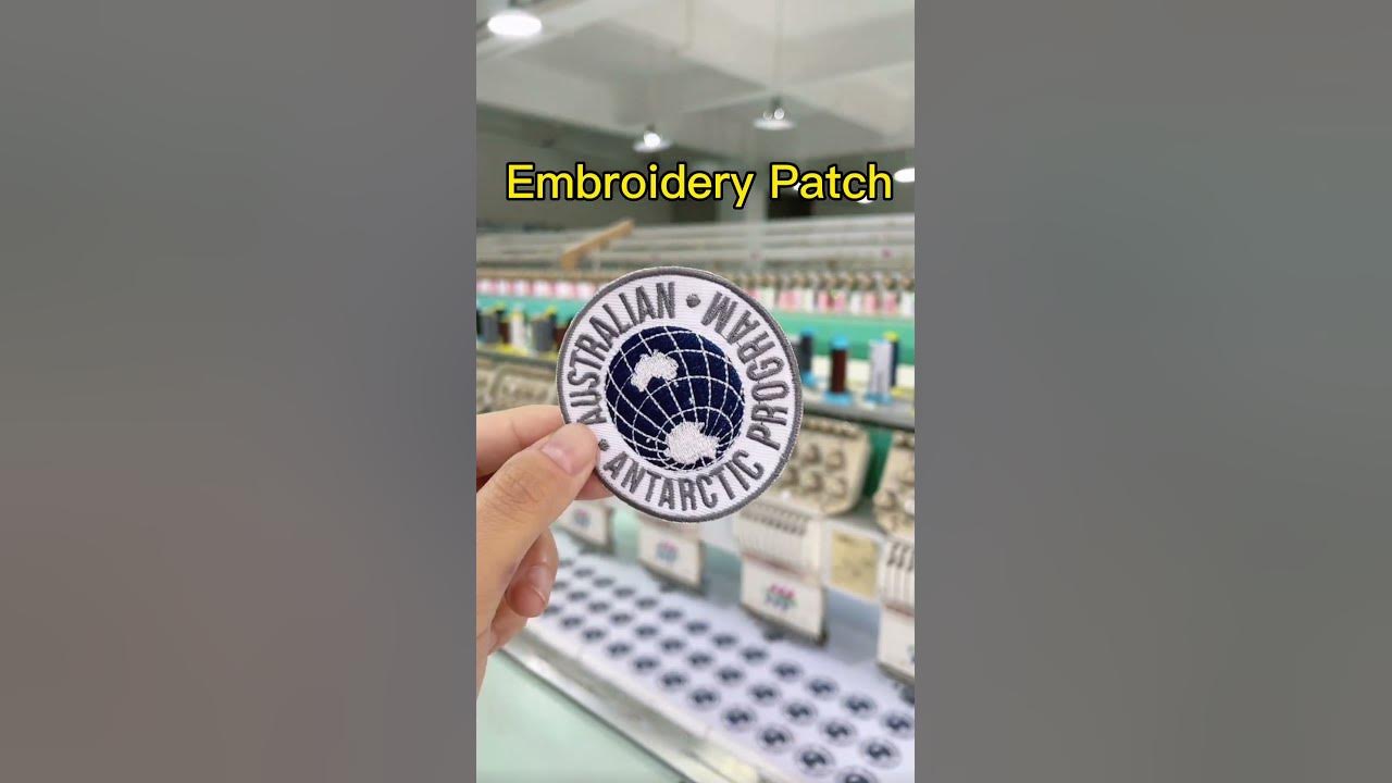 Custom Embroidered Hat Patches Paper Backing Iron On Embroidery Patches ...