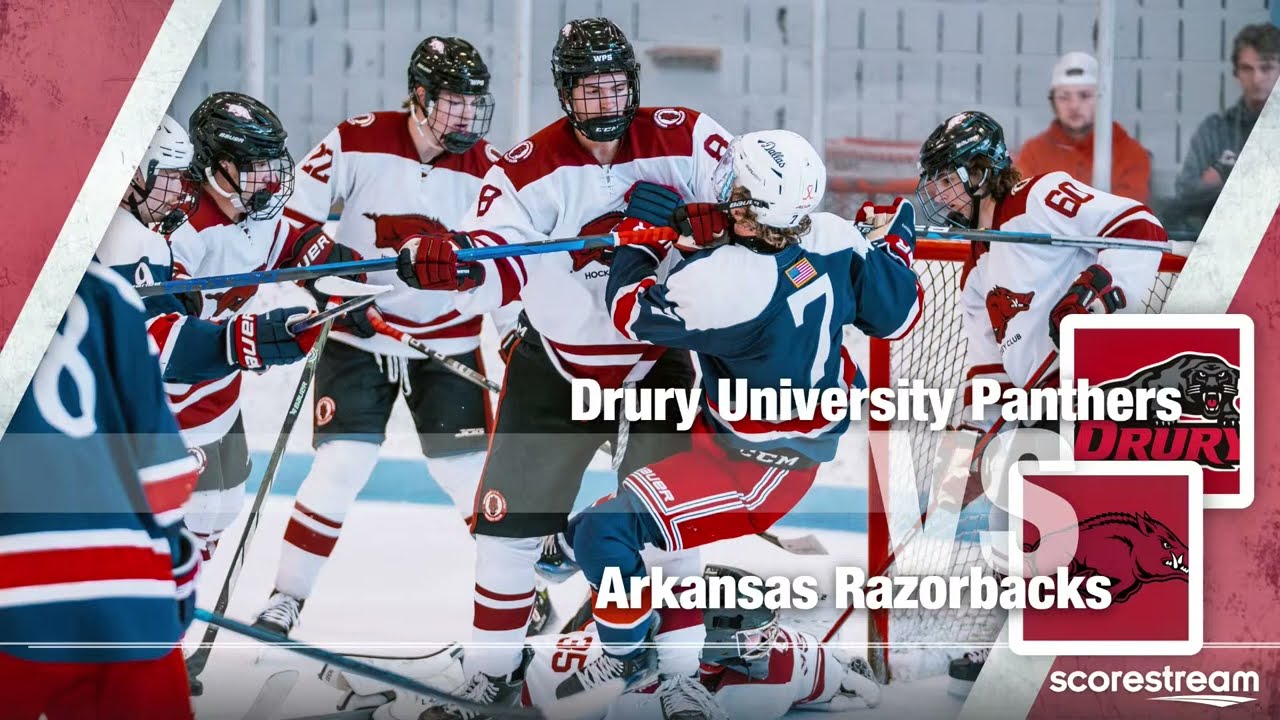 Arkansas Razorbacks vs. Drury Panthers (ACHA Hockey) - YouTube