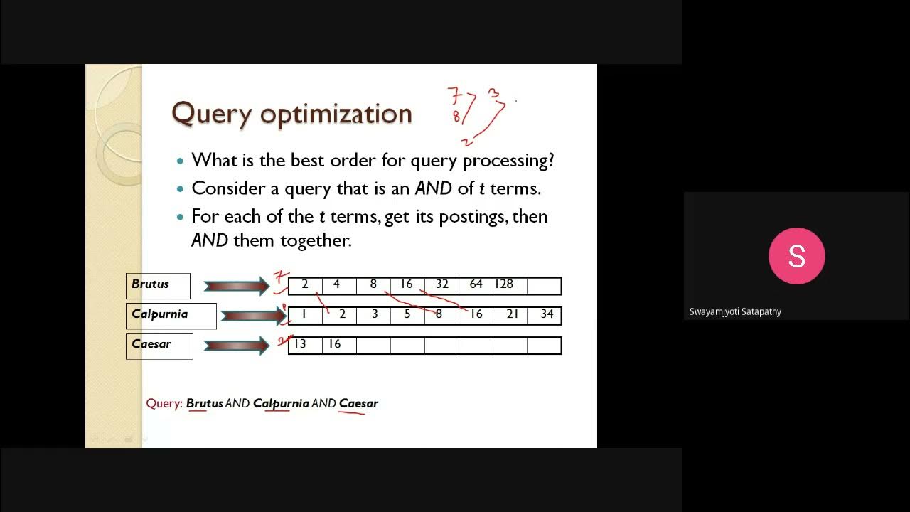 Boolean Query Optimization || Information Retrieval || Web Search ...