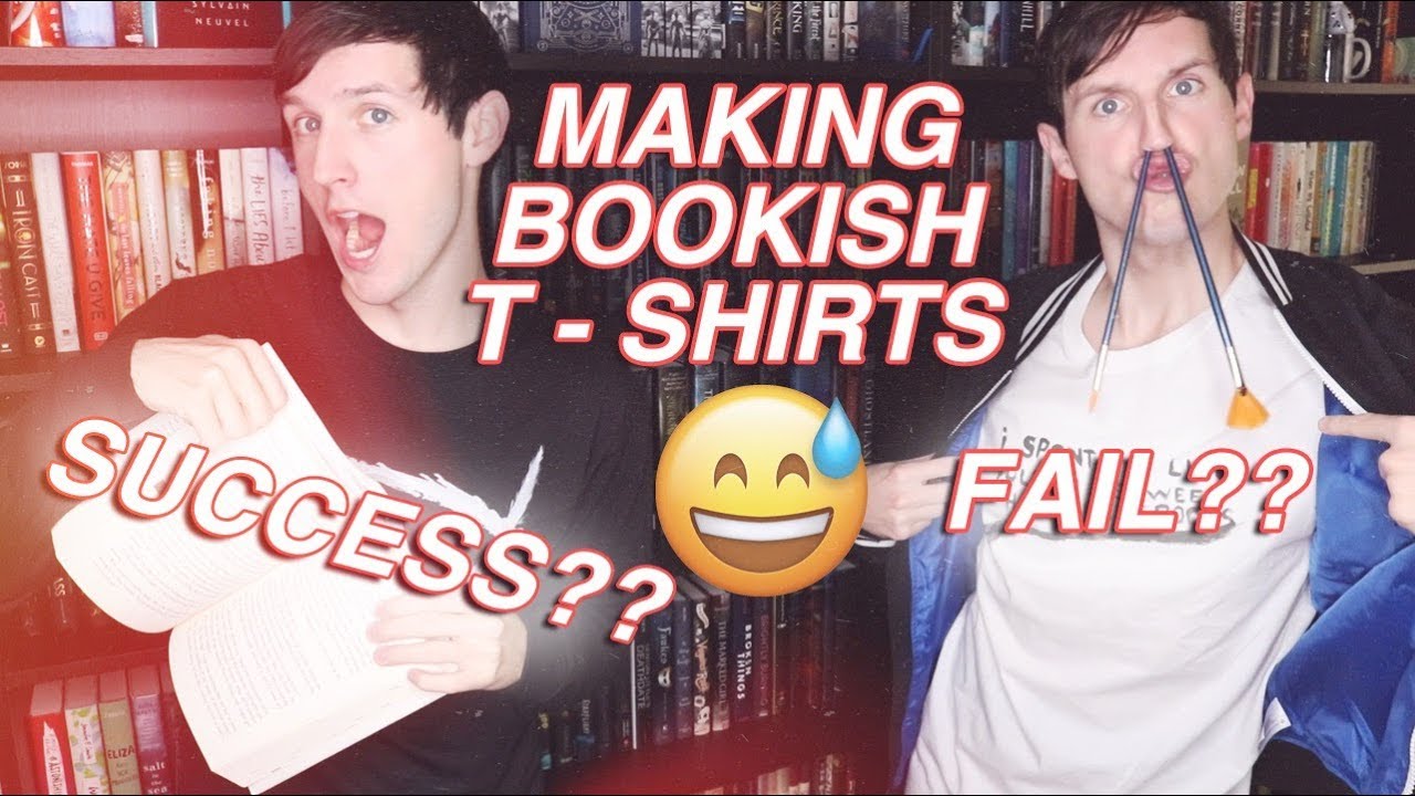 MAKING DIY BOOKISH T-SHIRTS!! - YouTube