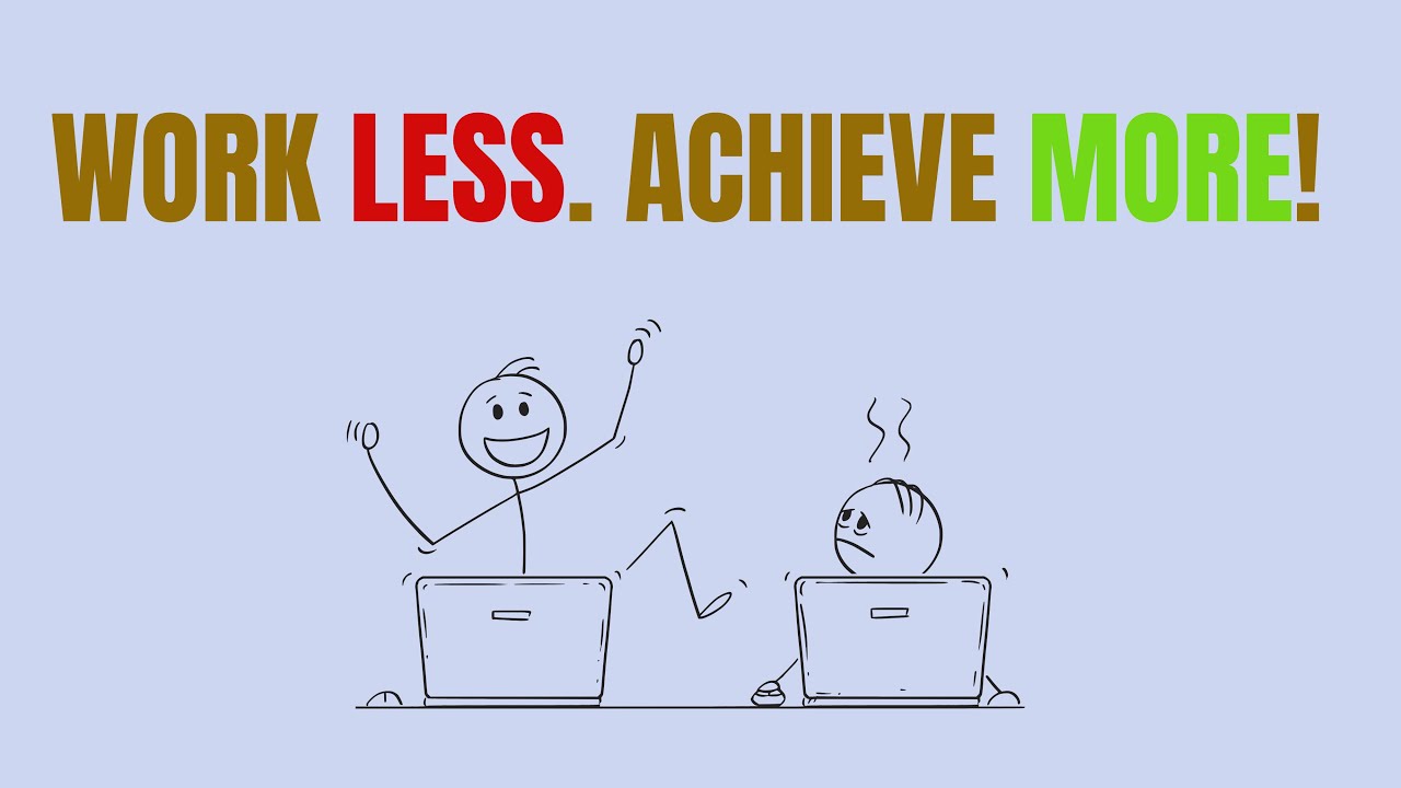 Work Less, Do More: 3 Rules for Maximum Productivity | 80/20 Principle ...