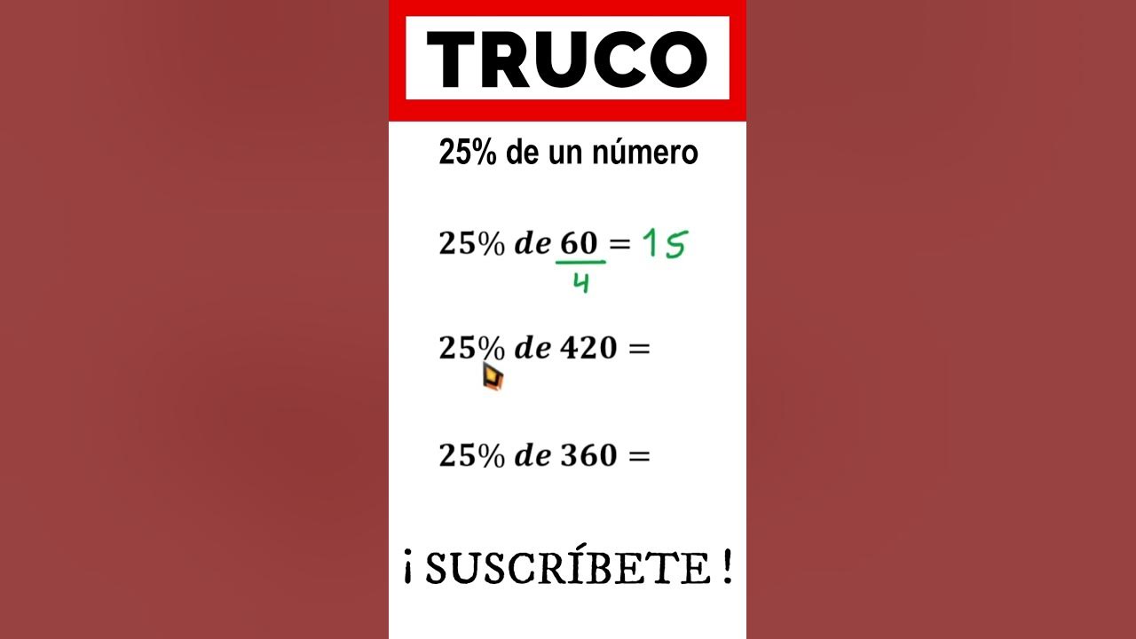 Sacar El 25 De Un N mero Como Sacar Porcentajes YouTube sacar-el-25-de-un-n-mero-como-sacar-porcentajes-youtube