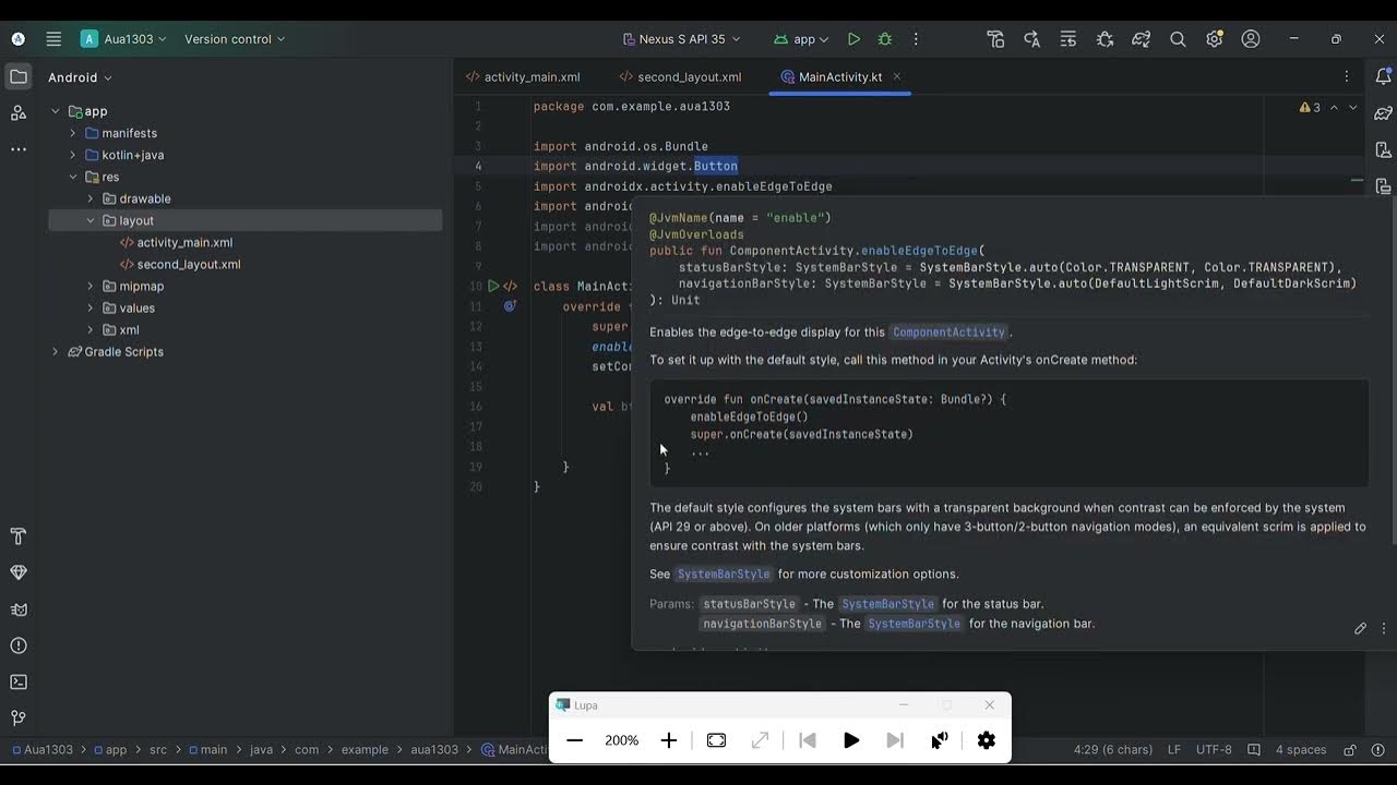 Aula 5 Troca de Layouts Android Studio - YouTube