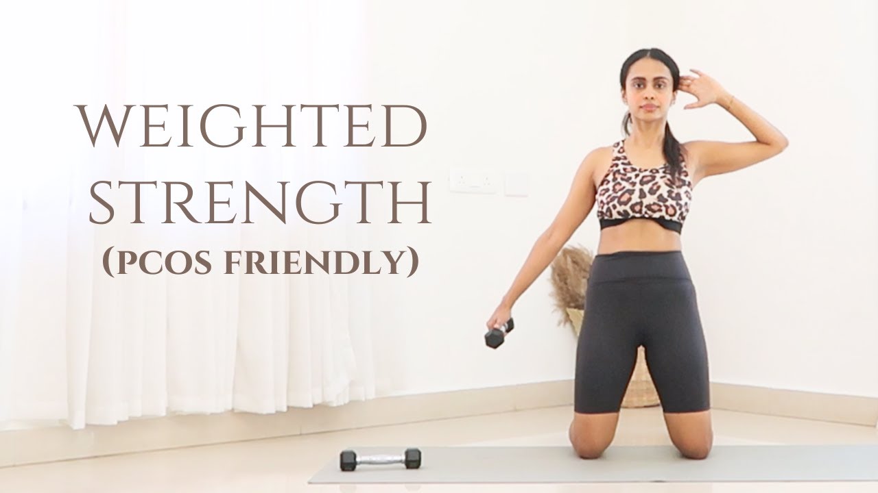 35 min Full Body Strength | PCOS & Hormone Friendly | Dumbbell Toning ...