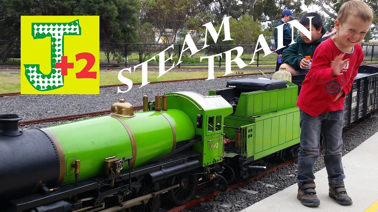 REAL MINI STEAM TRAIN RIDE ! - YouTube