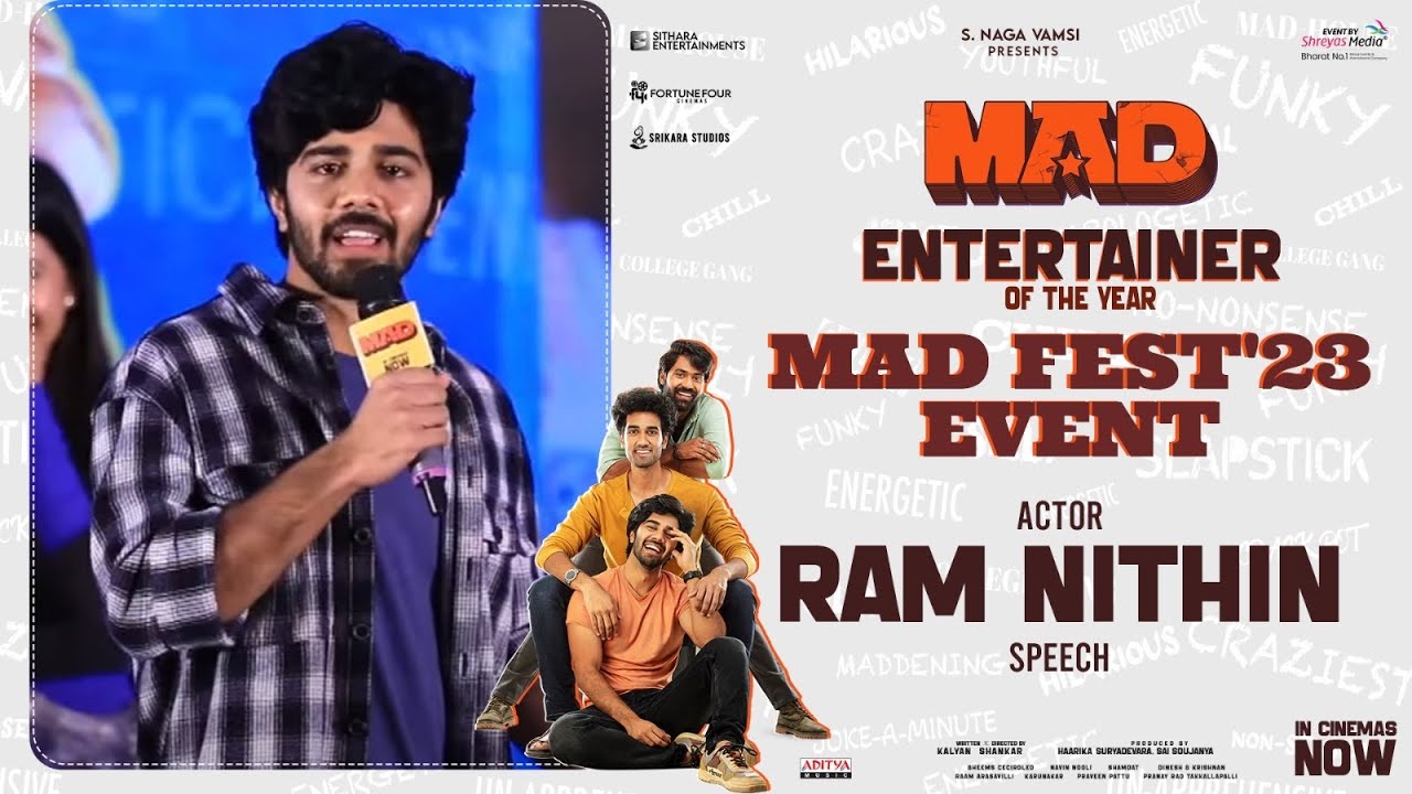 Ram Nithin Speech at #MAD FEST'23 | #BlockbusterMAD Celebrations ...