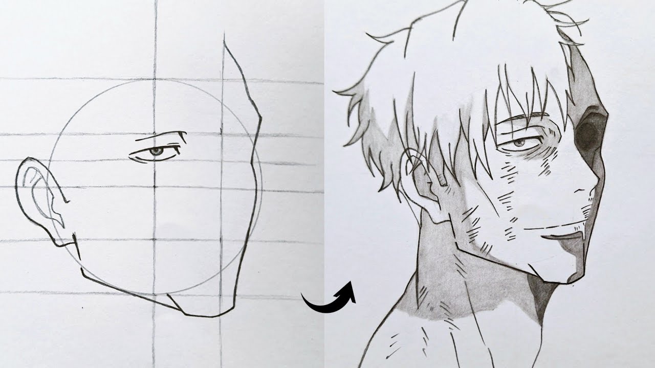 How to draw Nanami (death scence) || Jujutsu Kaisen - YouTube