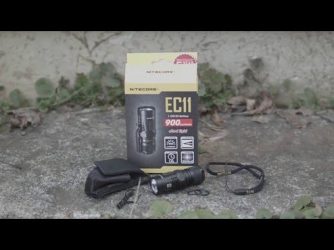 Nitecore Dual Button EC11 900 Lumen Flashlight Review - YouTube