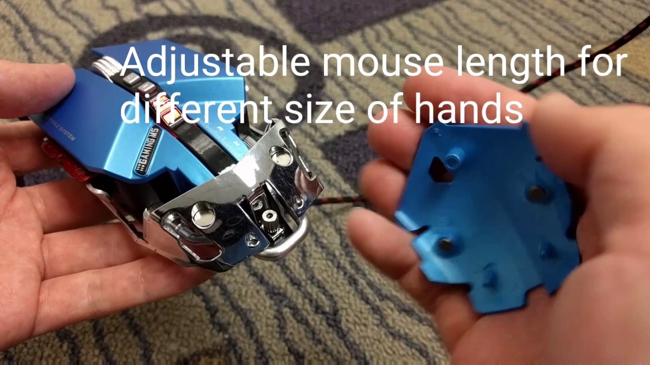 WESDAR Metal Gaming Mouse with 4000 DPI, 9 Buttons, X9-Bl - YouTube