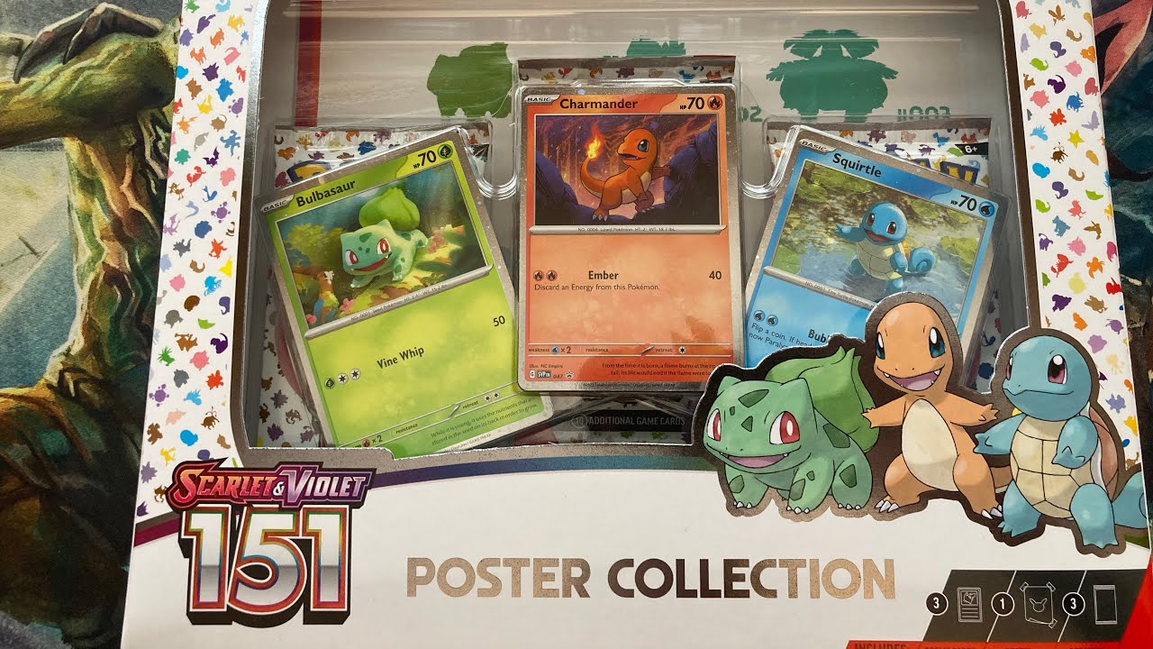 Pokémon 151 Poster Collection Opening 6! #pokemon #151 - YouTube