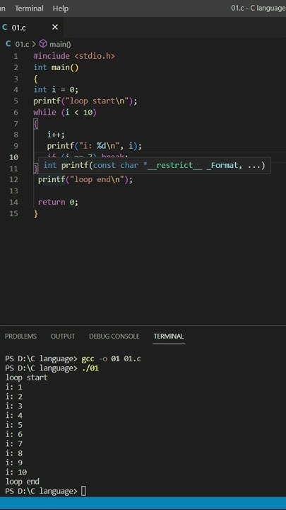"C Programming Tutorial: Using Break and Continue to Control Loops ...