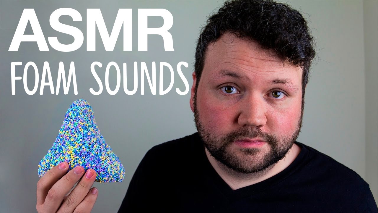 ASMR Foam Sounds | Sticky Floam Sounds and Whispering - YouTube