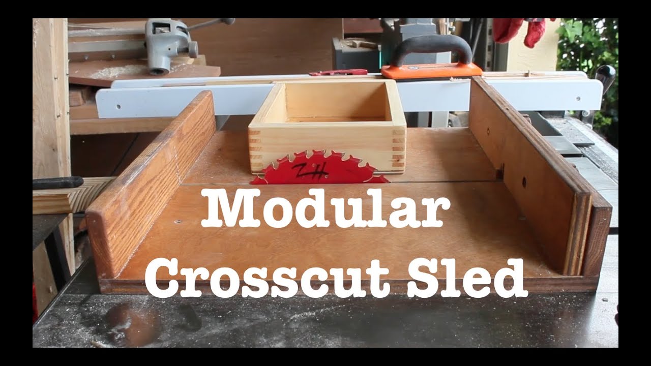Modular Crosscut Sled with box joint jig | How-To - YouTube