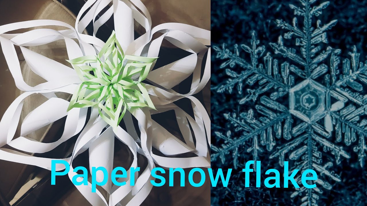 simple and creative Paper snow flake making - YouTube