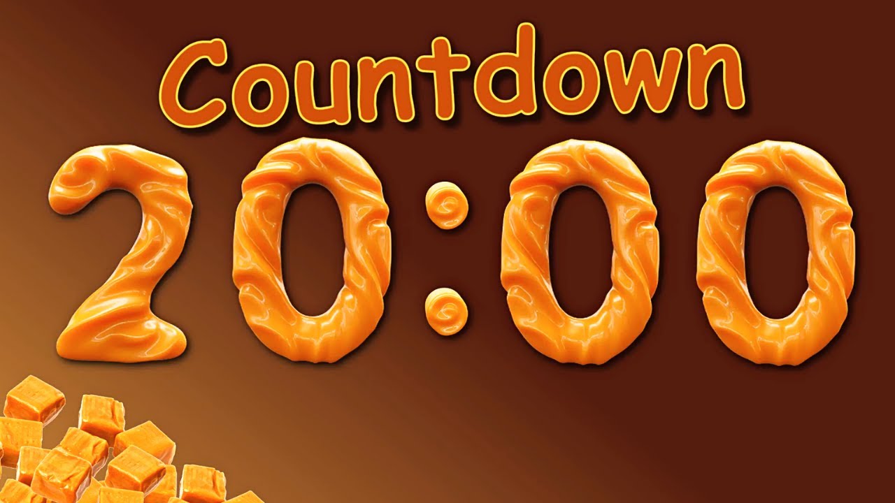 20 Minute TIMER Countdown to 0 | 3D FONTS. - YouTube