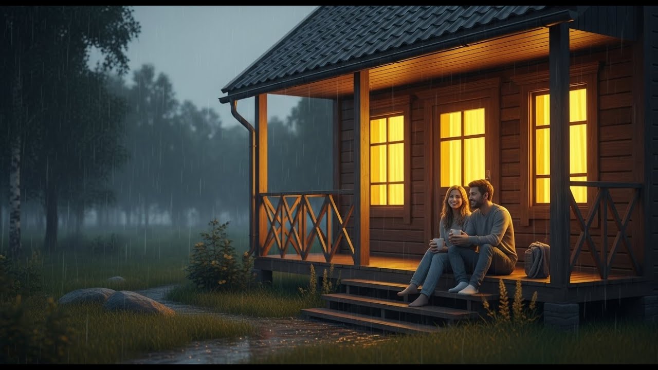 Soothing Evening Rain in Front of My Home | Peaceful Night Vibes - YouTube