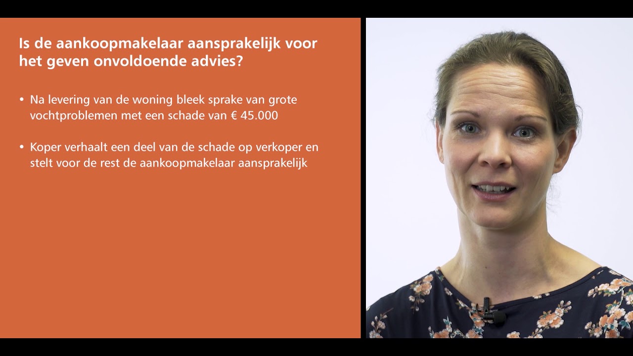 AANSPRAKELIJKHEID BIJ ONVOLDOENDE ADVIES - YouTube