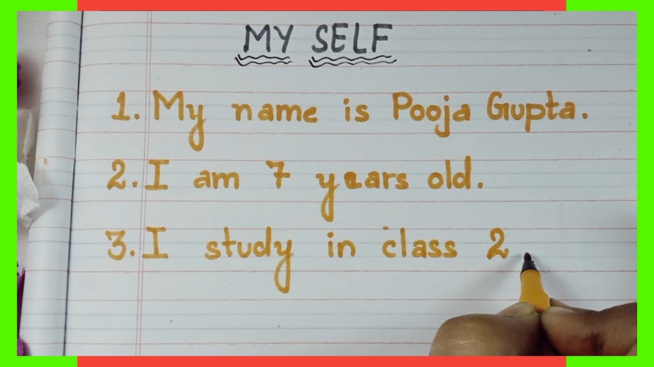 10 Lines Essay on MySelf | MySelf for kids |About MySelf | MySelf Essay ...
