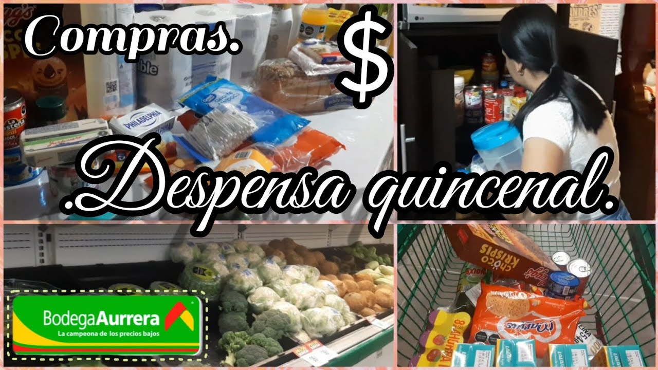 Comprando DESPENSA Quincenal. Bodega Aurrera #hogar #despensa #familia ...