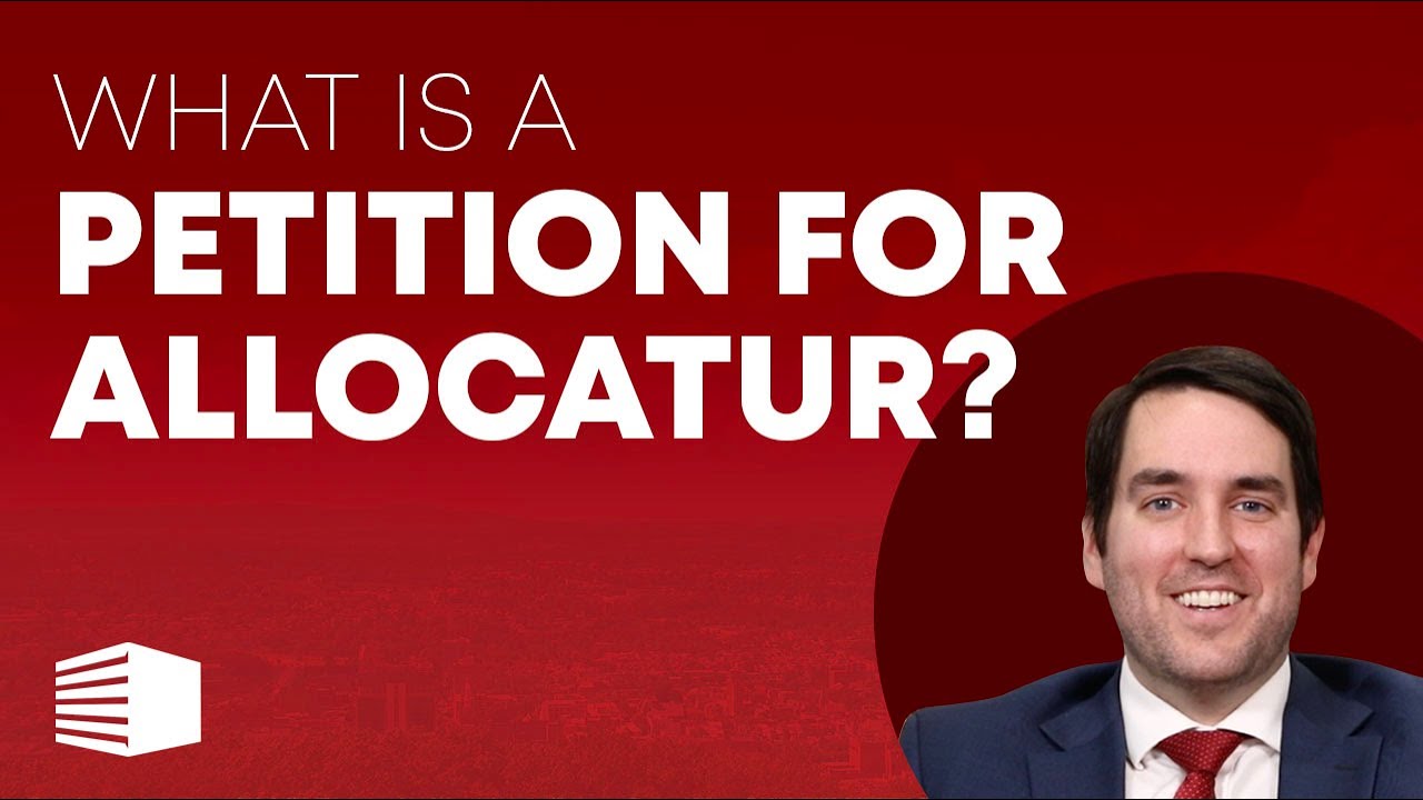 What is a Petition For Allocatur? - YouTube
