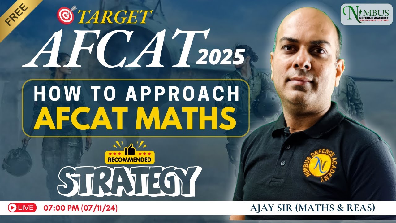 BEST MATHS STRATEGY FOR AFCAT 2025 || FREE BATCH || 200+ IN FIRST ...