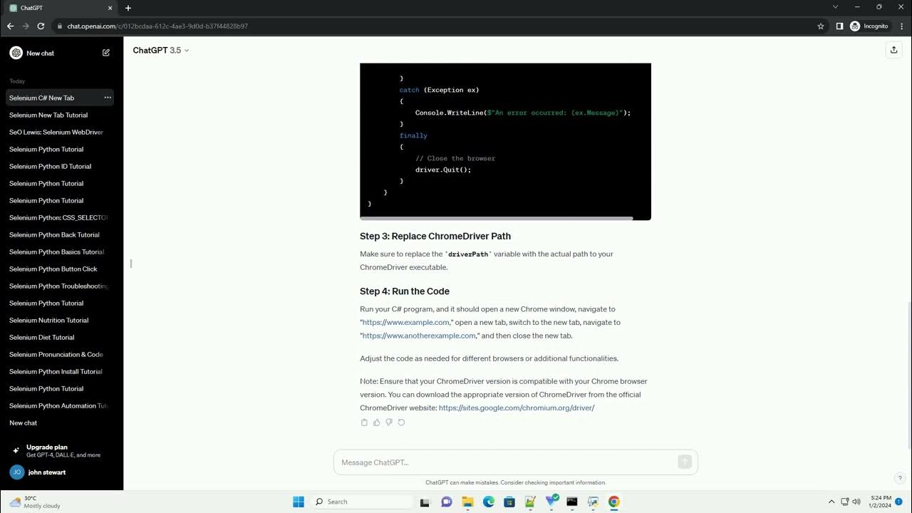 How To Open New Tab Selenium C Youtube