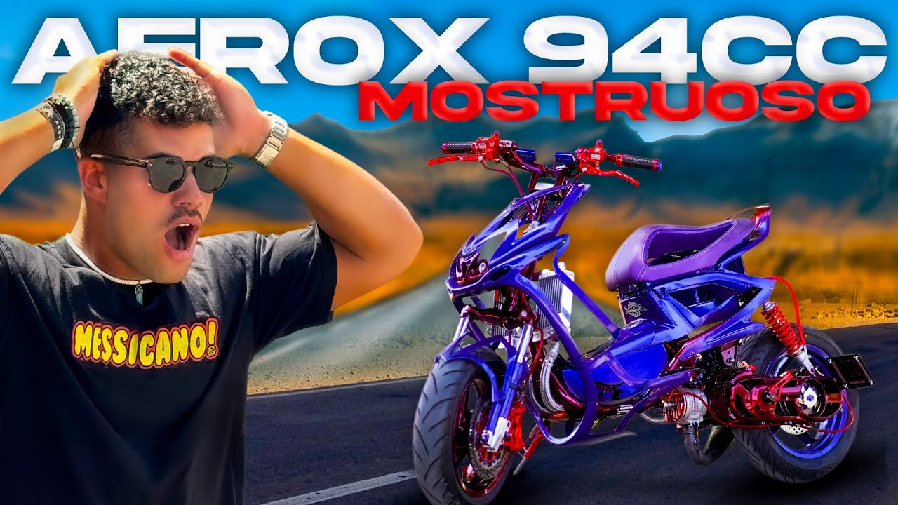 PROVO LO SCOOTER PIÙ ELABORATO DI SEMPRE YAMAHA AEROX 94cc +41cv - YouTube