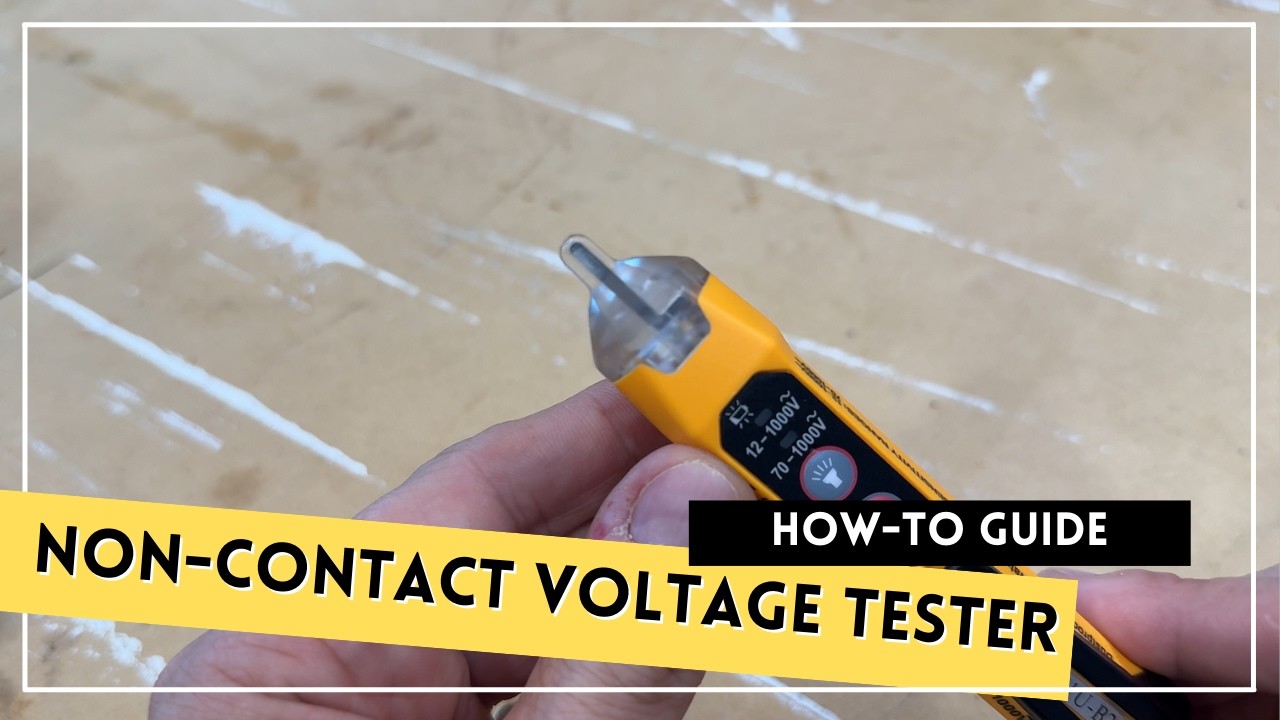 How To Use A Non-Contact Voltage Tester - YouTube