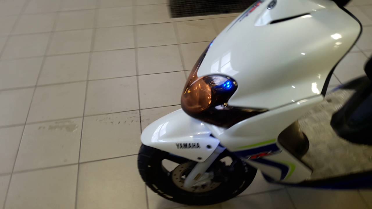 Yamaha jog R with blue LED - YouTube