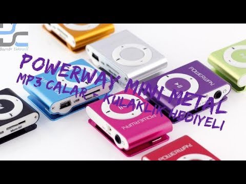 Kulaklık Hediyeli Mini Mp3 Hafıza Kart Destekli 8 Farklı Renk