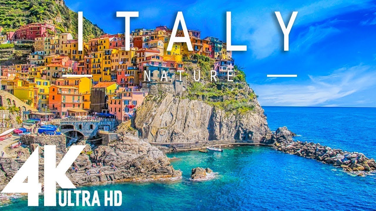 FLYING OVER ITALY 4K UHD Relaxing Music With Beautiful Nature Videos 4K ...