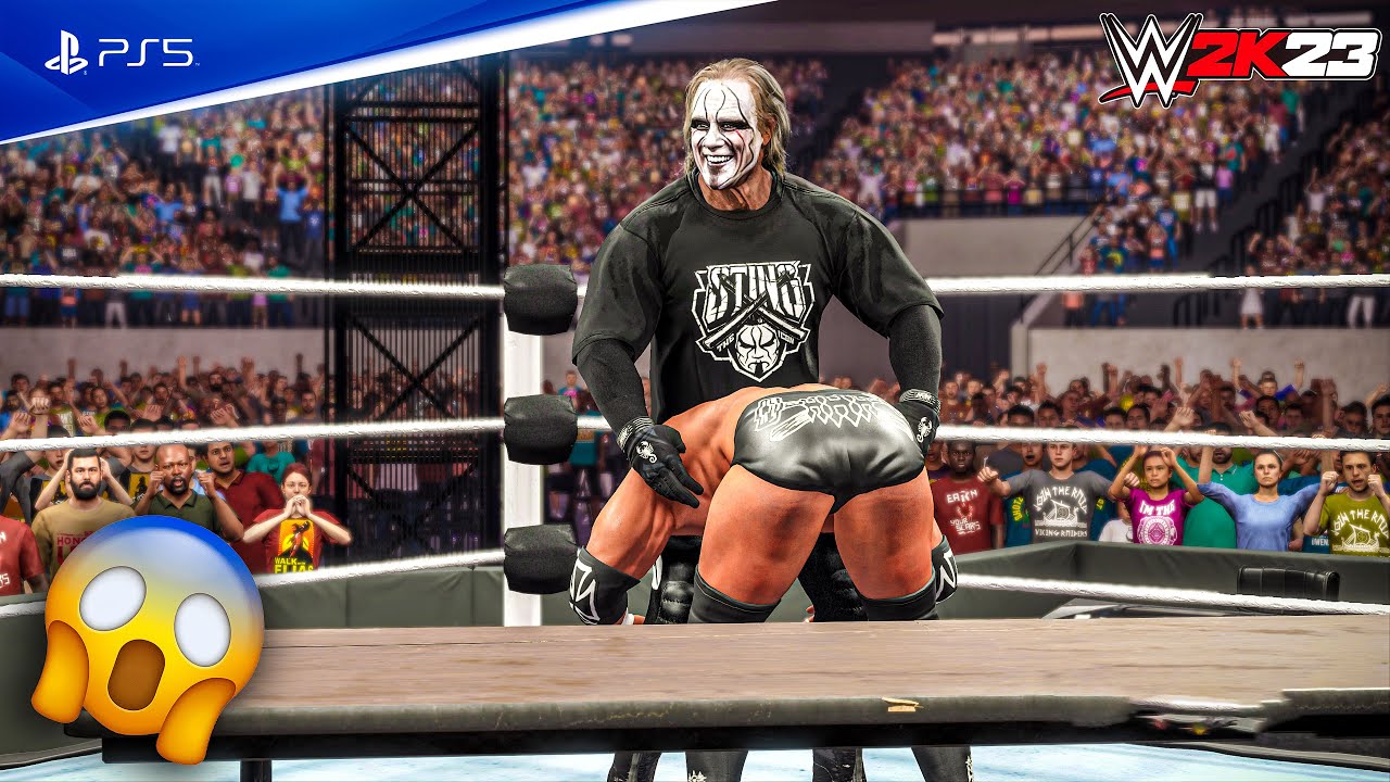 WWE 2K23 - Sting vs. Triple HHH | Extreme Rules Wrestlemania 31 | PS5 ...