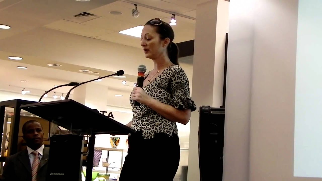 GFF President Kimberly Green gave a speech at the Macy's Heart of Haiti ...