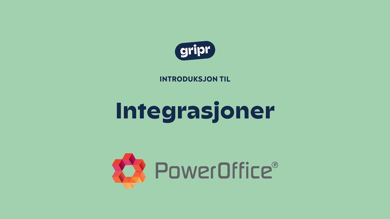 Integrasjon mot Poweroffice GO - YouTube