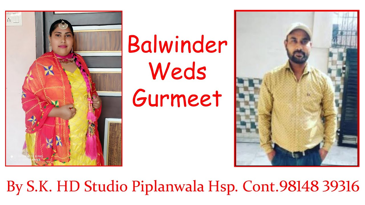Live Wedding Ceremony Of Balwinder Kumar Weds Gurmeet - YouTube