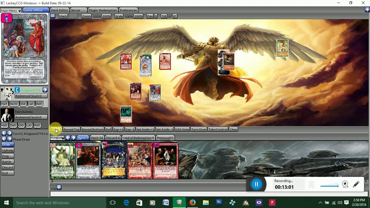 Playing Redemption CCG! with the Armor of God Deck - YouTube