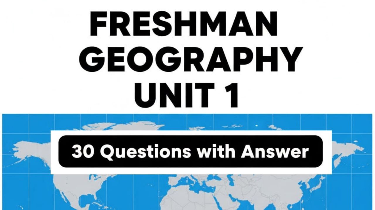 Freshman Geography Unit 1 30 Questions #freshmancourse #geography # ...