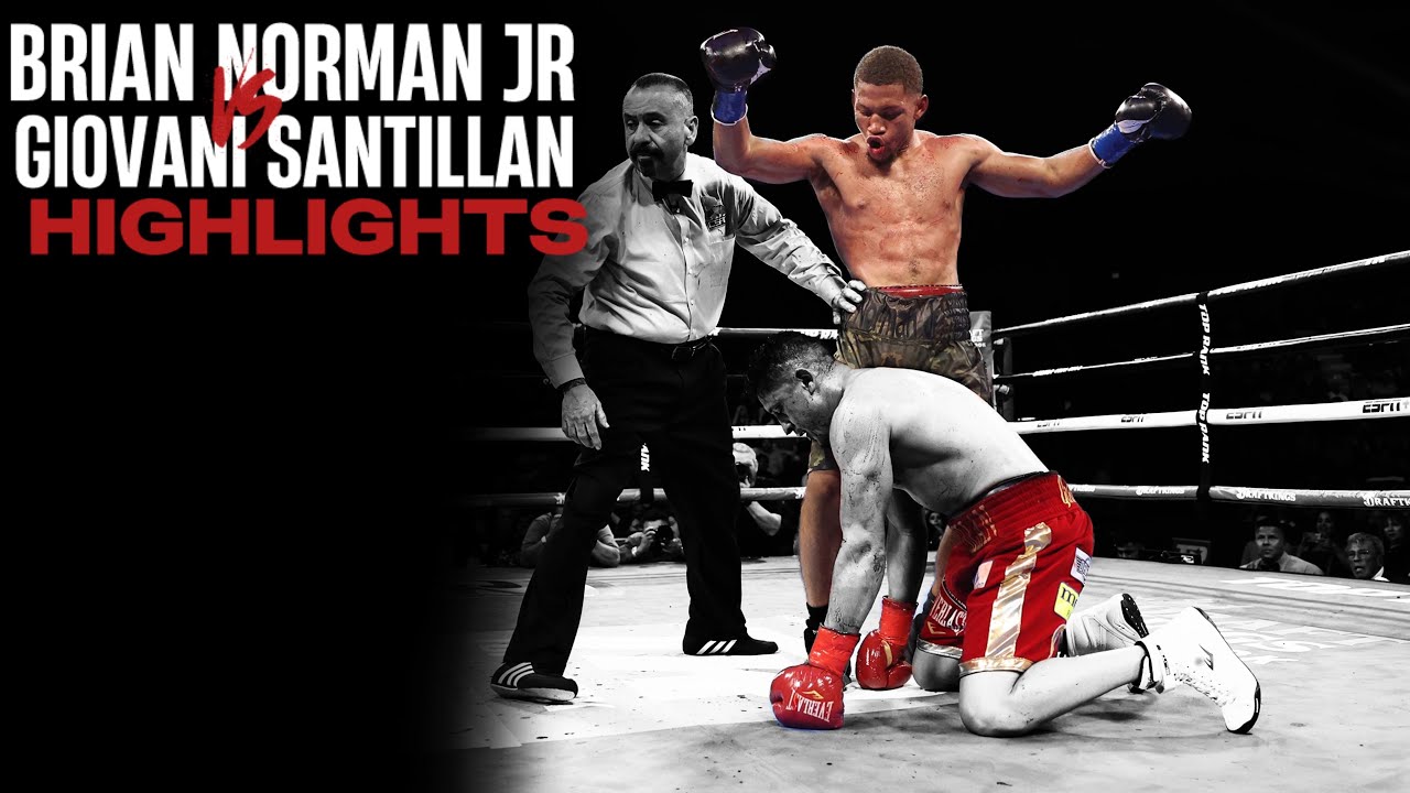 Brian Norman Jr vs Santillan | HIGHLIGHTS #BrianNormanJr - YouTube